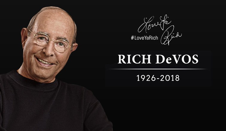 Richard M. DeVos, Co-Founder of Amway, Dies