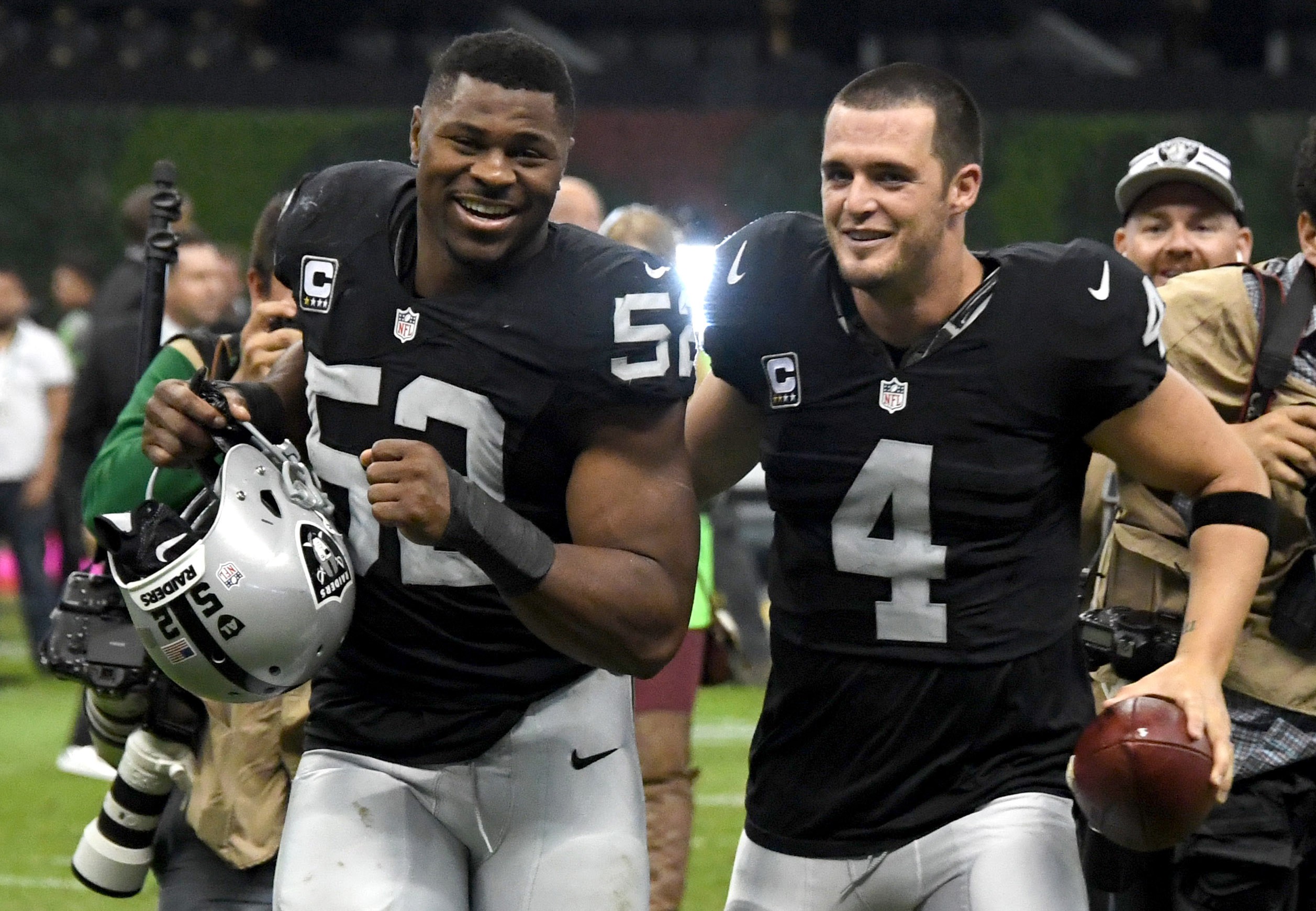 Three Raiders rank in Top 25 for merchandise sales