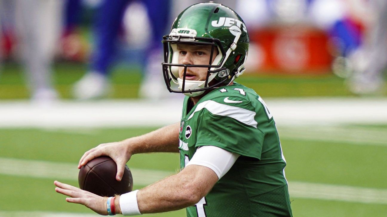 New York Jets QB Sam Darnold (shoulder) out for game vs. Los Angeles Chargers