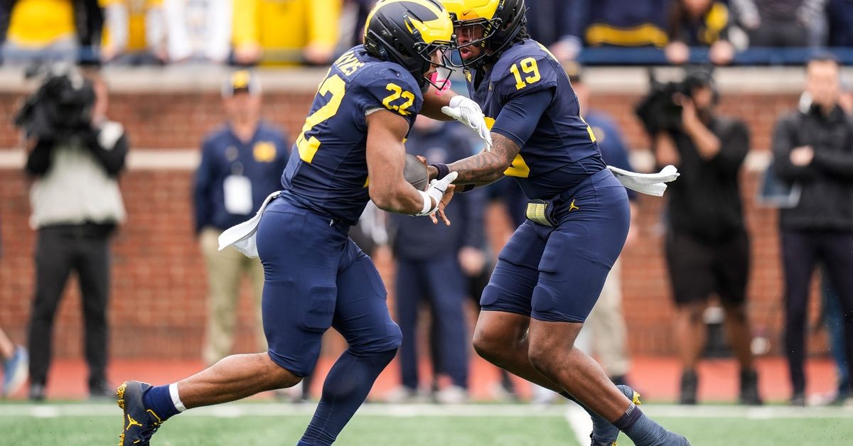 Michigan Football’s RB depth was on full display in the spring game