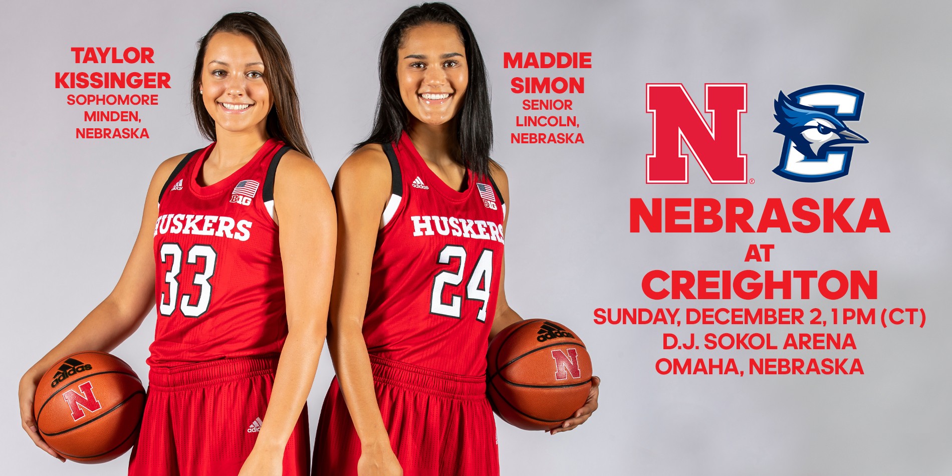 Huskers Collide with Creighton in Omaha Sunday