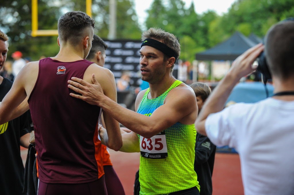 Devon Allen, Johnny Gregorek win at the TrackTown meet, Robby Andrews gets the world standard