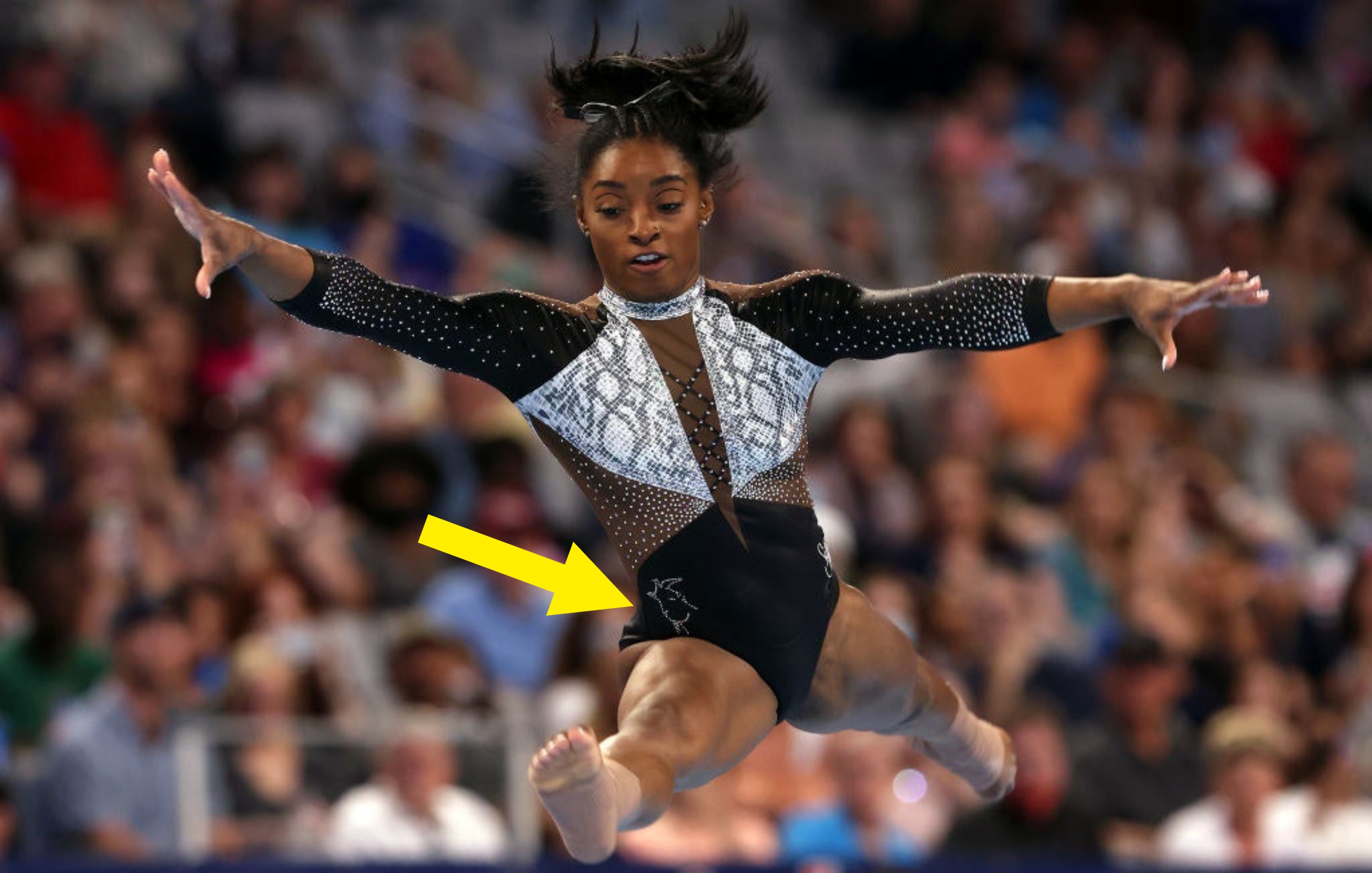 Simone Biles Wore Leotards With Bedazzled Goats Because She Is The