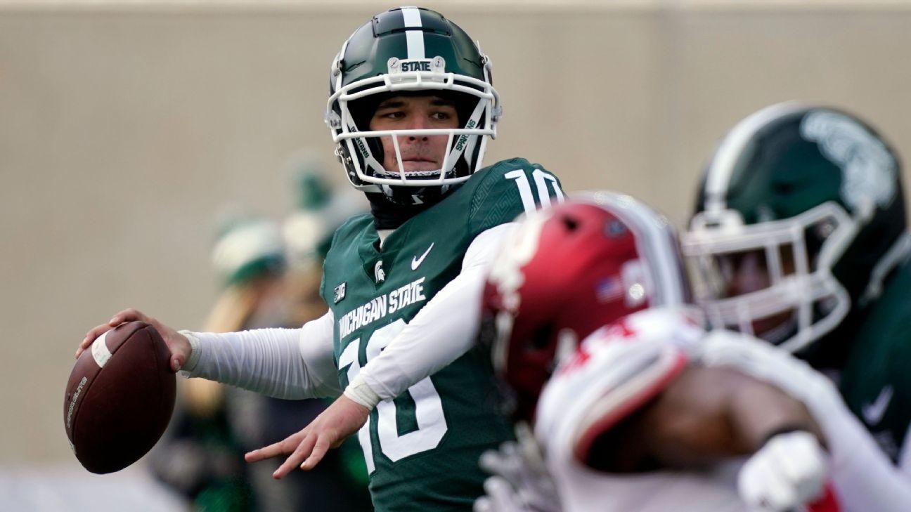 QB Payton Thorne transfers to Auburn from Michigan State