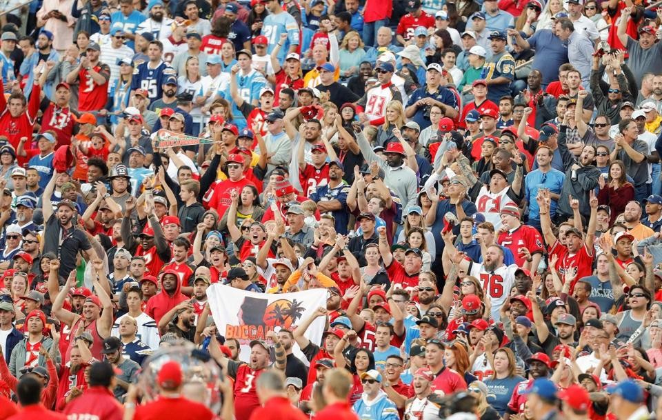 A Sea of Bucs Fans at Qualcomm