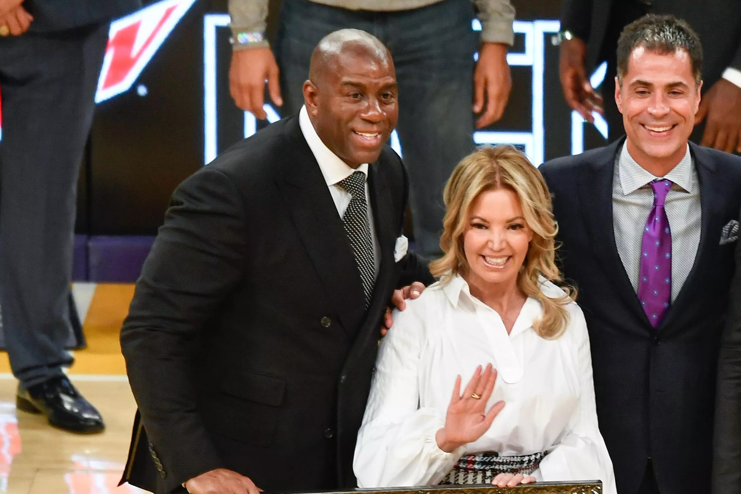 Magic Johnson says he talks to Jeanie Buss ‘almost every day’ and is still focused on helping ...