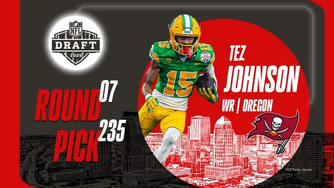 Oregon WR Tez Johnson selected with No. 235 pick in 2025 NFL draft