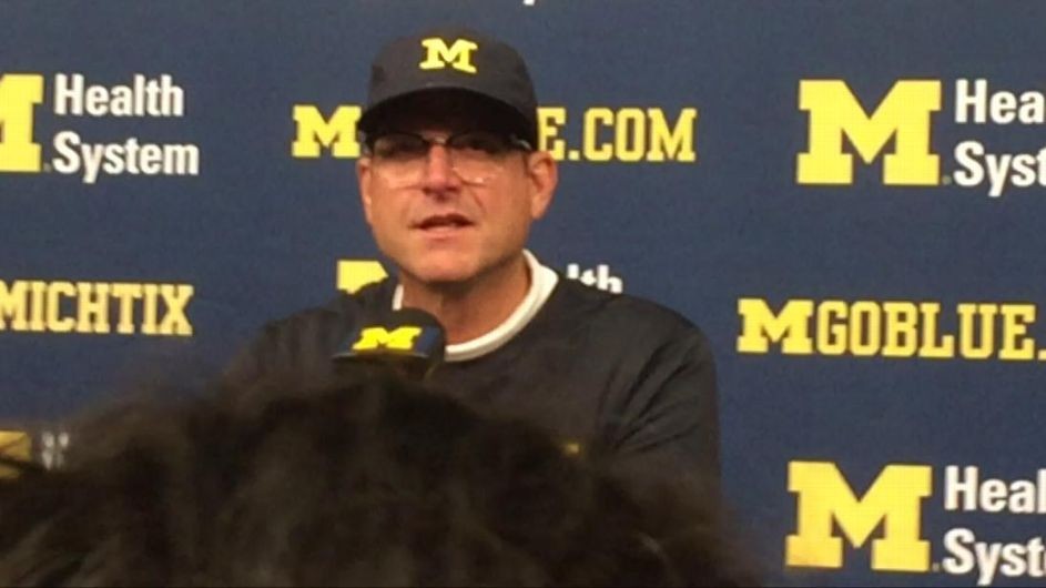 Jim Harbaugh nods to famous trio with new glasses