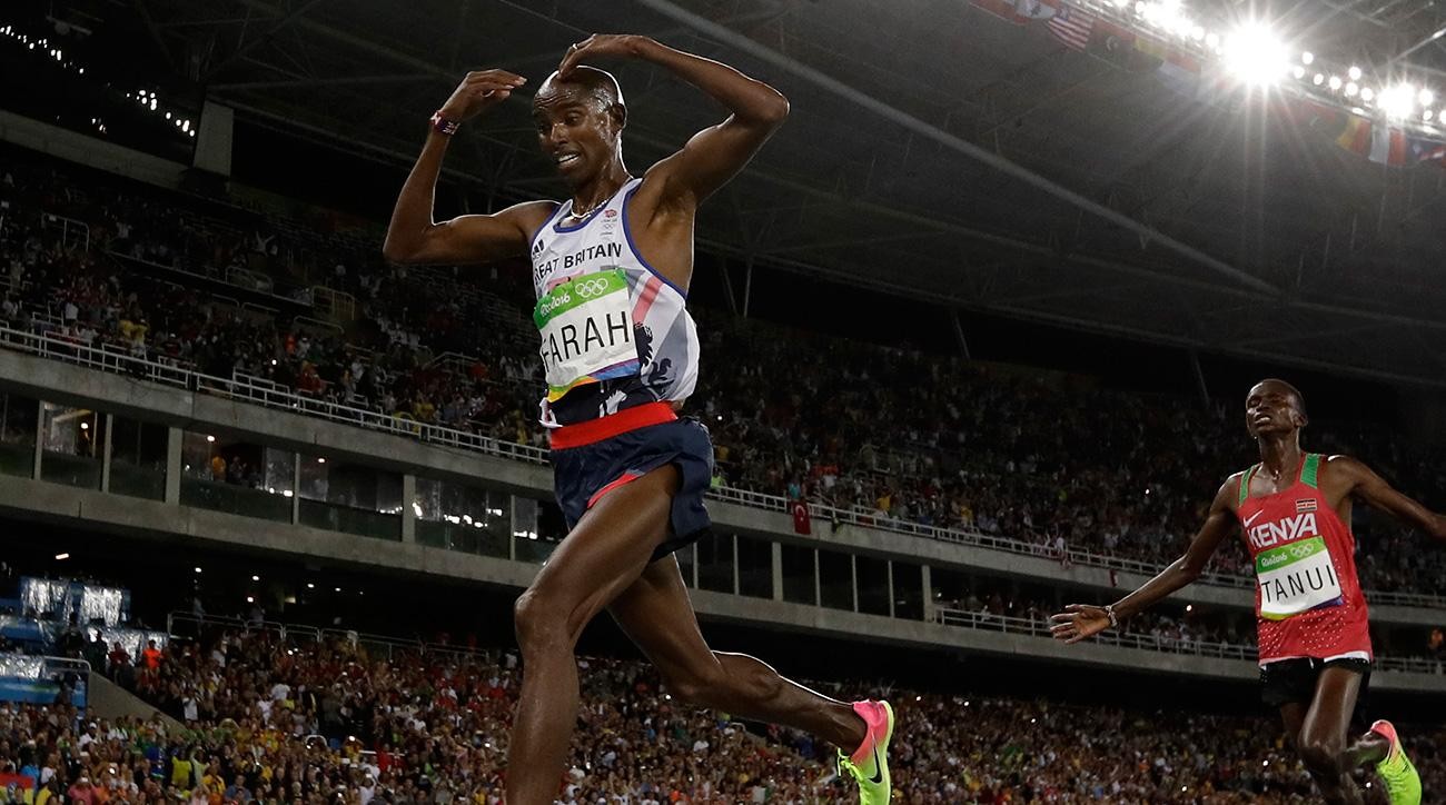 Mo Farah makes history at Rio Olympics with second straight 10,000-meter victory