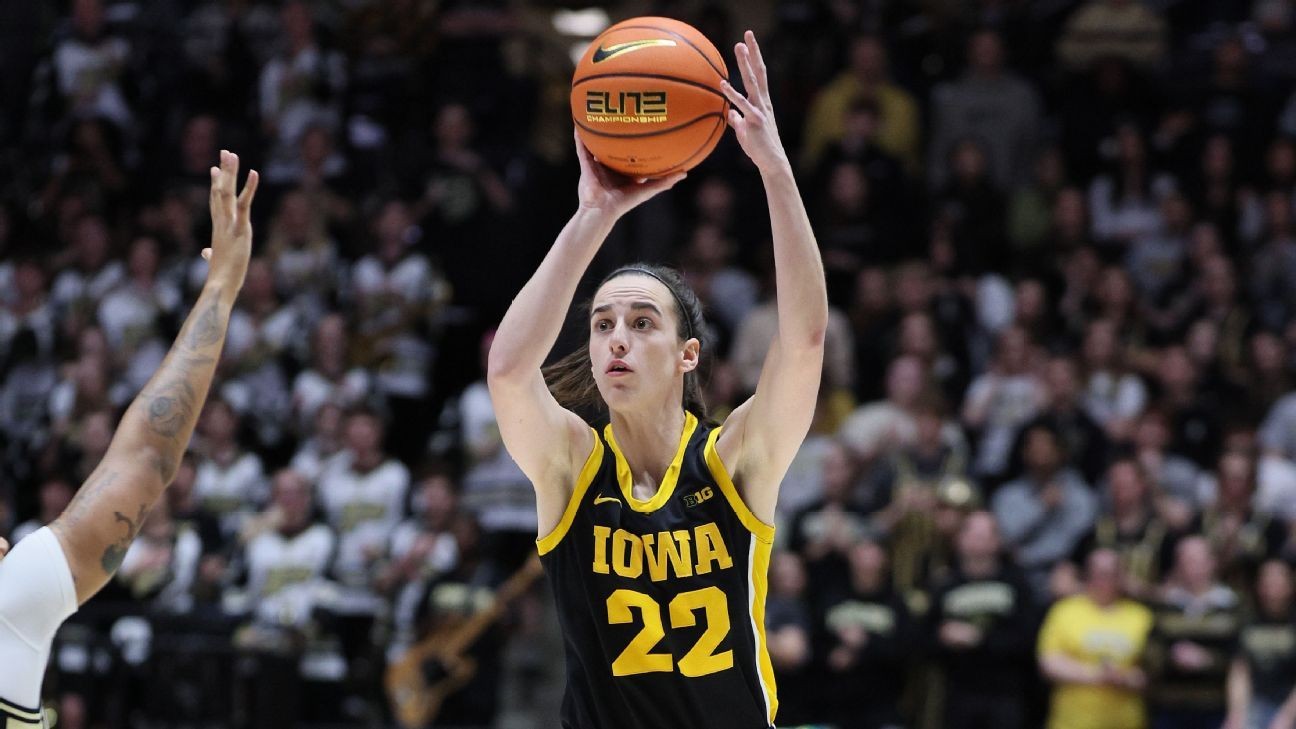 Iowa's Caitlin Clark breaks NCAA women's hoops scoring record