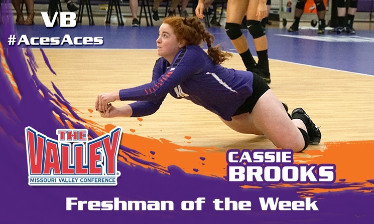 Cassie Brooks Named Mvc Freshman Of The Week