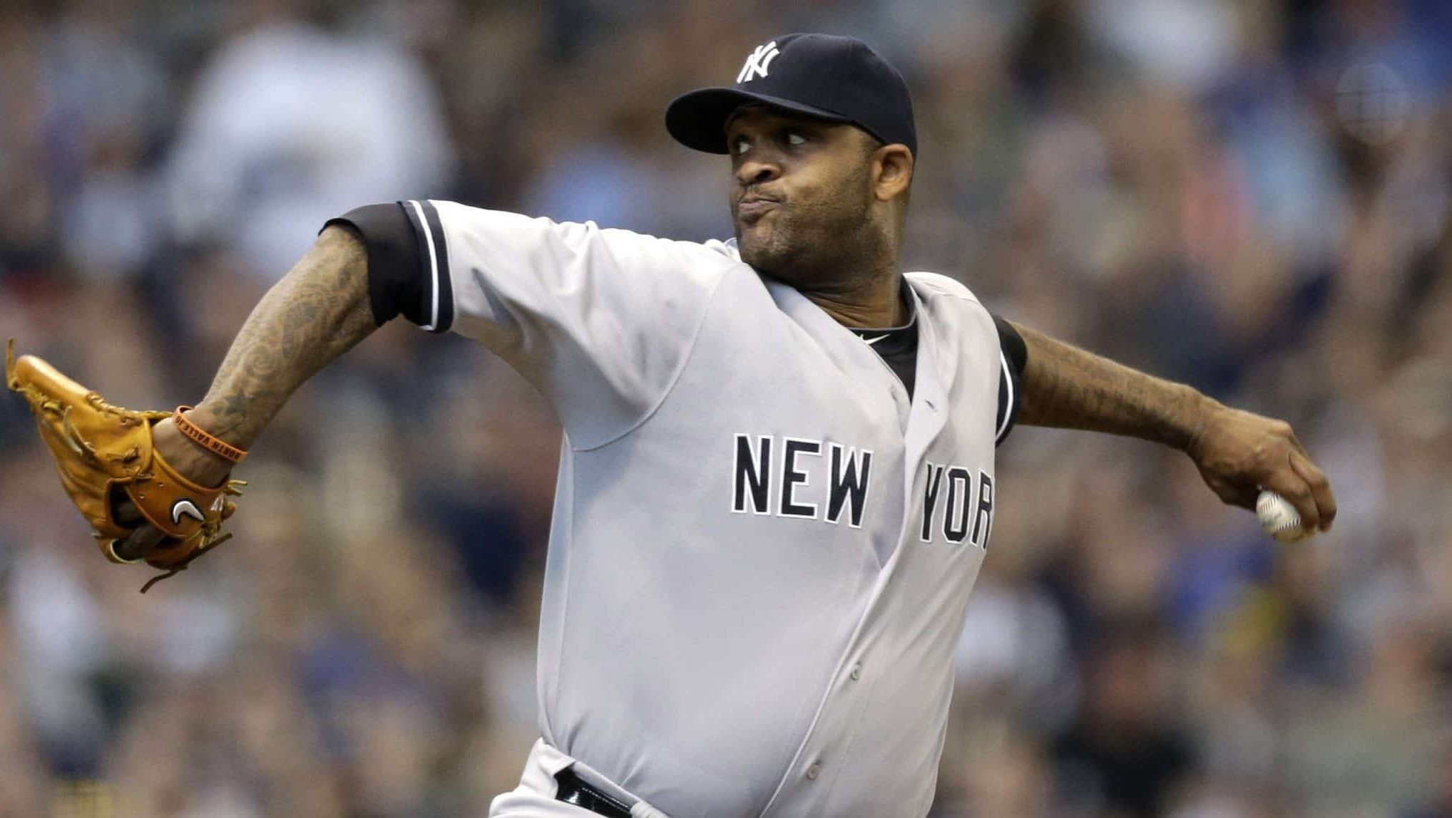 New York Yankees SP CC Sabathia notches his 3000th career strikeout New York Yankees SP CC Sabathia notches his 3000th career strikeout