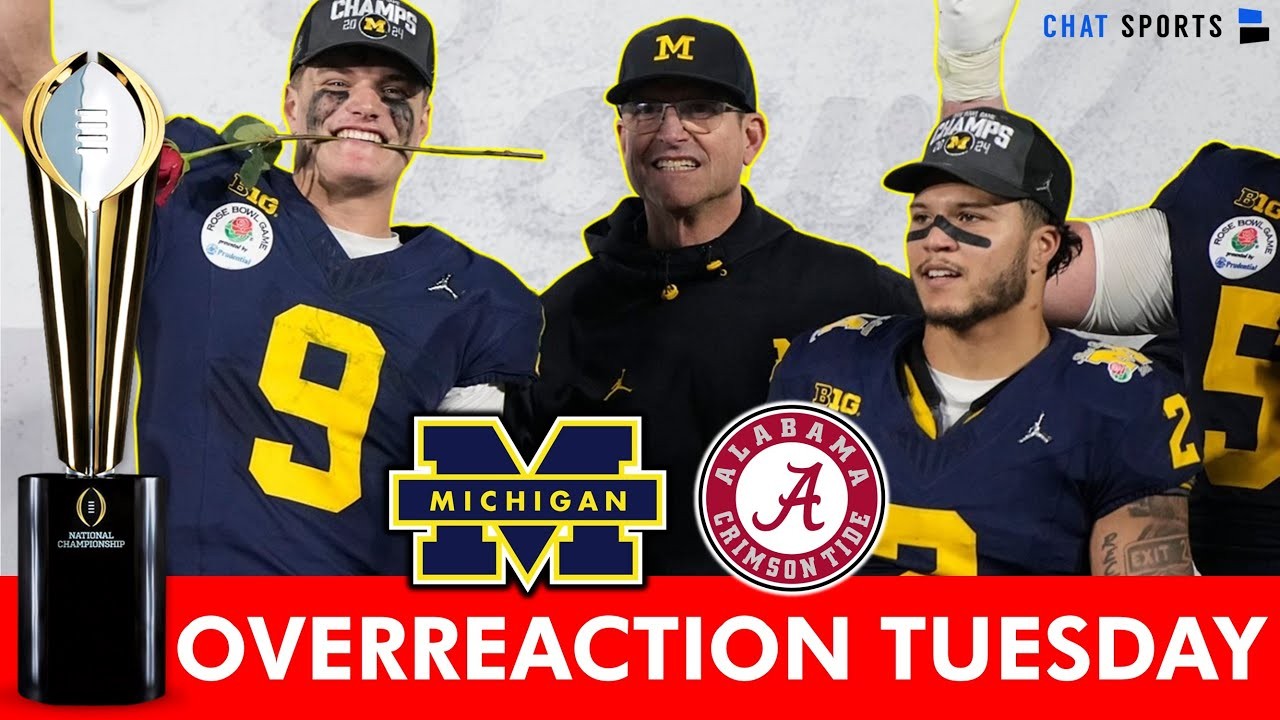Michigan Football OVERREACTIONS & News After 27-20 Win Over Alabama + Michigan vs Washington Preview