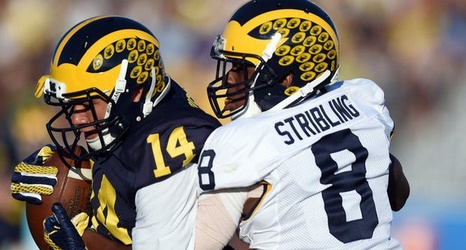 Michigan WR Drake Harris focused on strength, insists his best days are ...