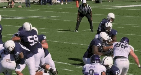 Penn State Football: Offensive Linemen Block Each Other (GIF)