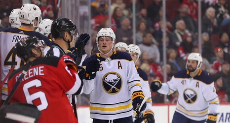 Devils blow 3-1 lead, fall 4-3 to Sabres in overtime.
