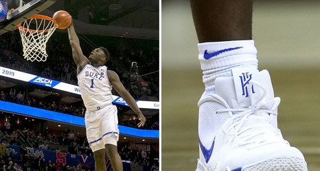 Zion Williamson In Nike I Trust (Again) Rocks Kyrie 4s in Return