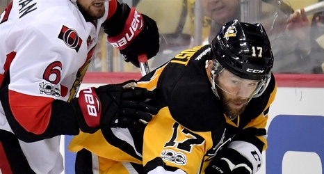 Bryan Rust, Justin Schultz leave Game 2 with injuries