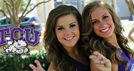 TCU Showgirls Cheerleaders Poster Photo Shoot BTS
