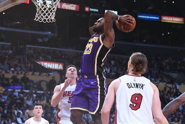 LeBron James, Lakers Defense Dominate Heat In Second Half, Resulting In ...