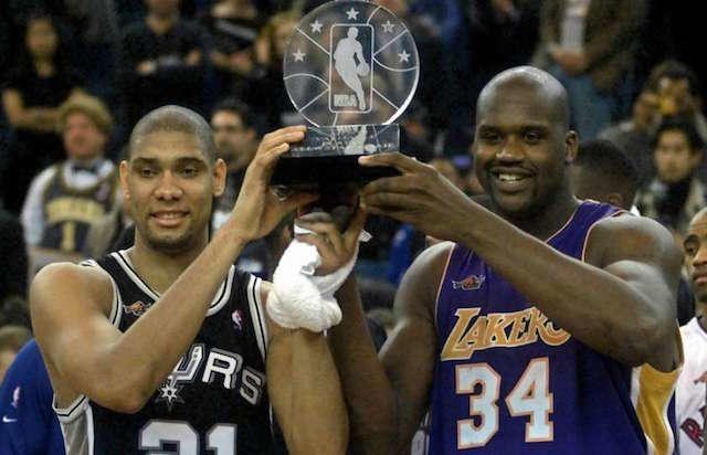 This Day In Lakers History: Shaquille O’Neal, Tim Duncan Share All-Star ...