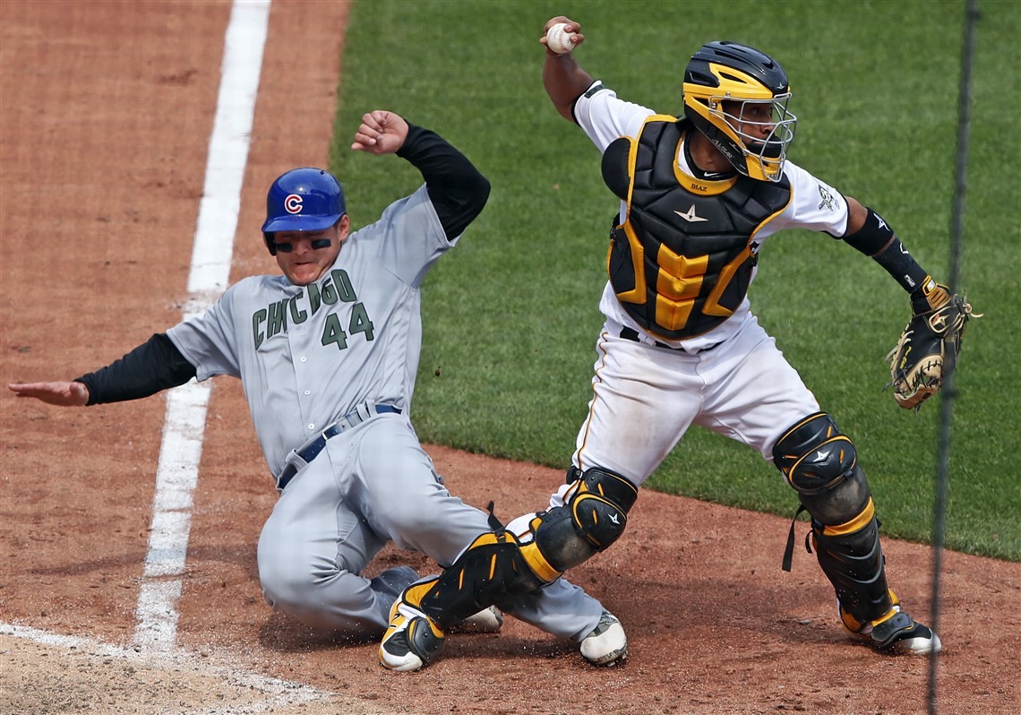 Pirates hit Cubs catcher with pitch, but don't retaliate against ...