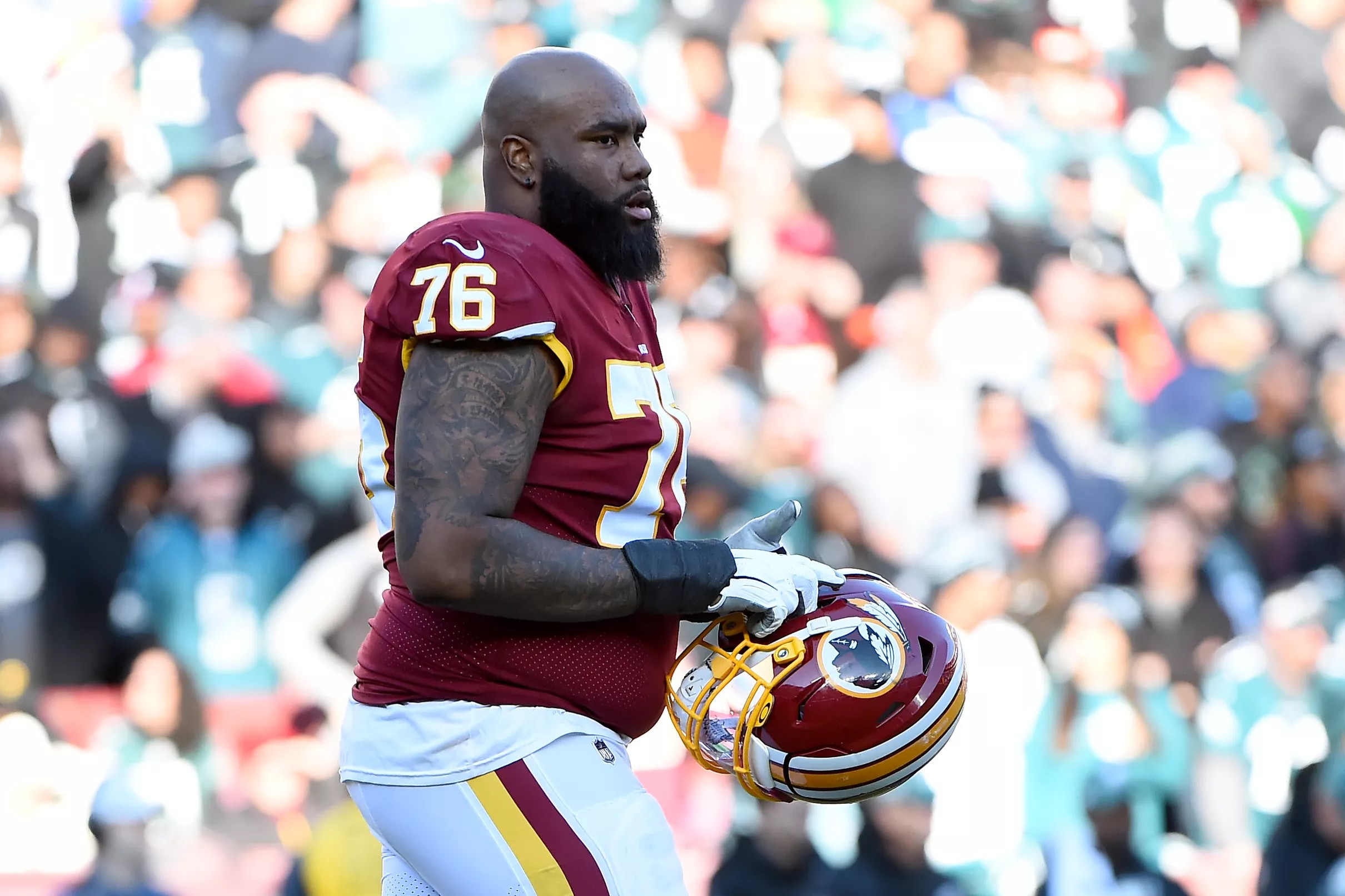 Is Morgan Moses about to be replaced as the starting right tackle?