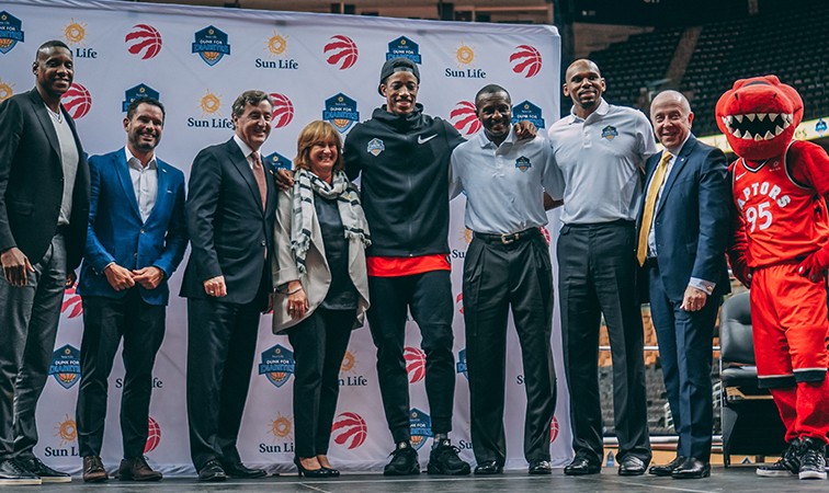 Toronto Raptors and Sun Life Financial Team Up To Launch Sun Life Dunk ...