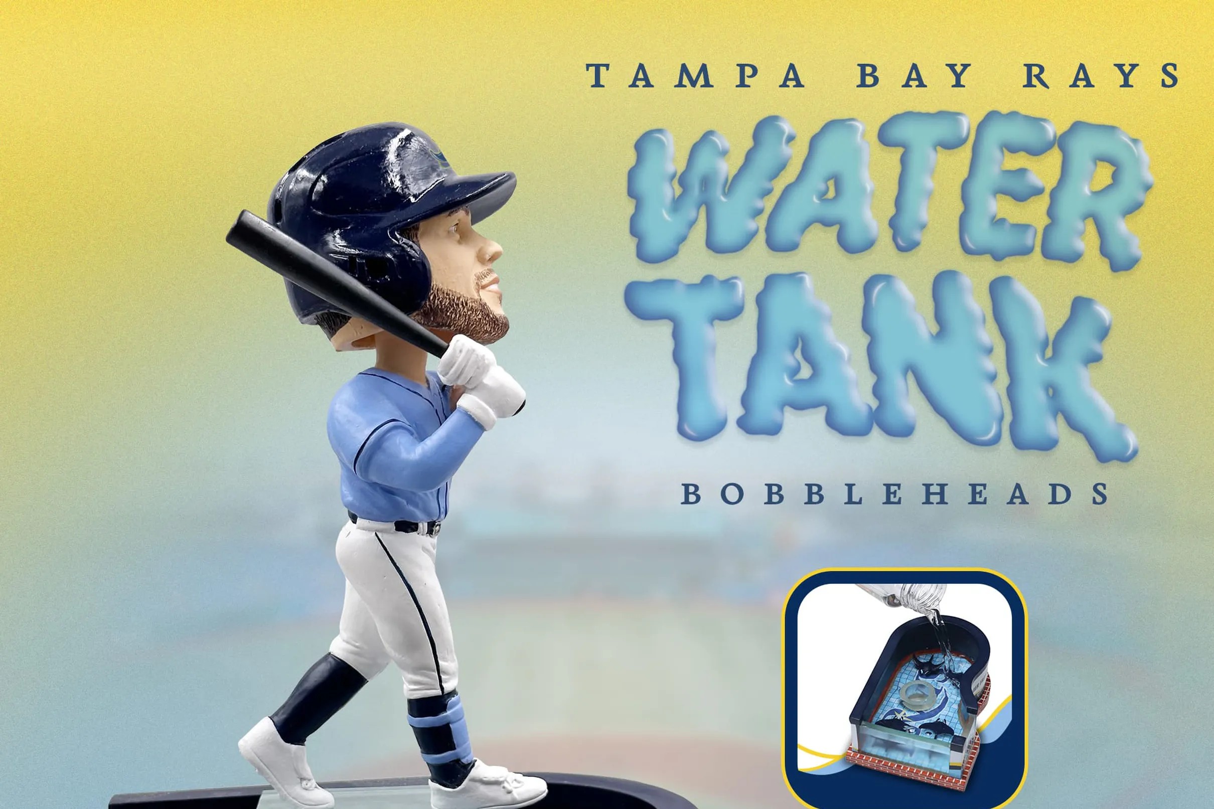FOCO Releasing Tampa Bay Rays Water Tank Player Bobbleheads