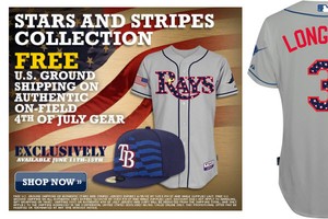 The Rays’ 4th of July uniform looks like it was bedazzled by a 13-year-old