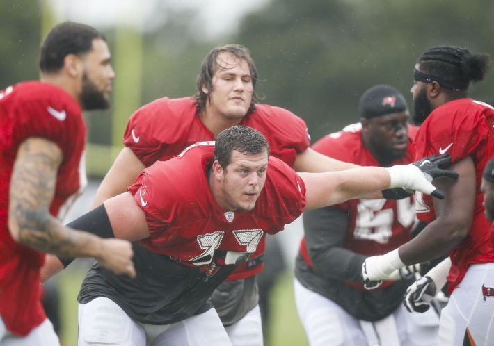 J.R. Sweezy shows what Bucs were missing