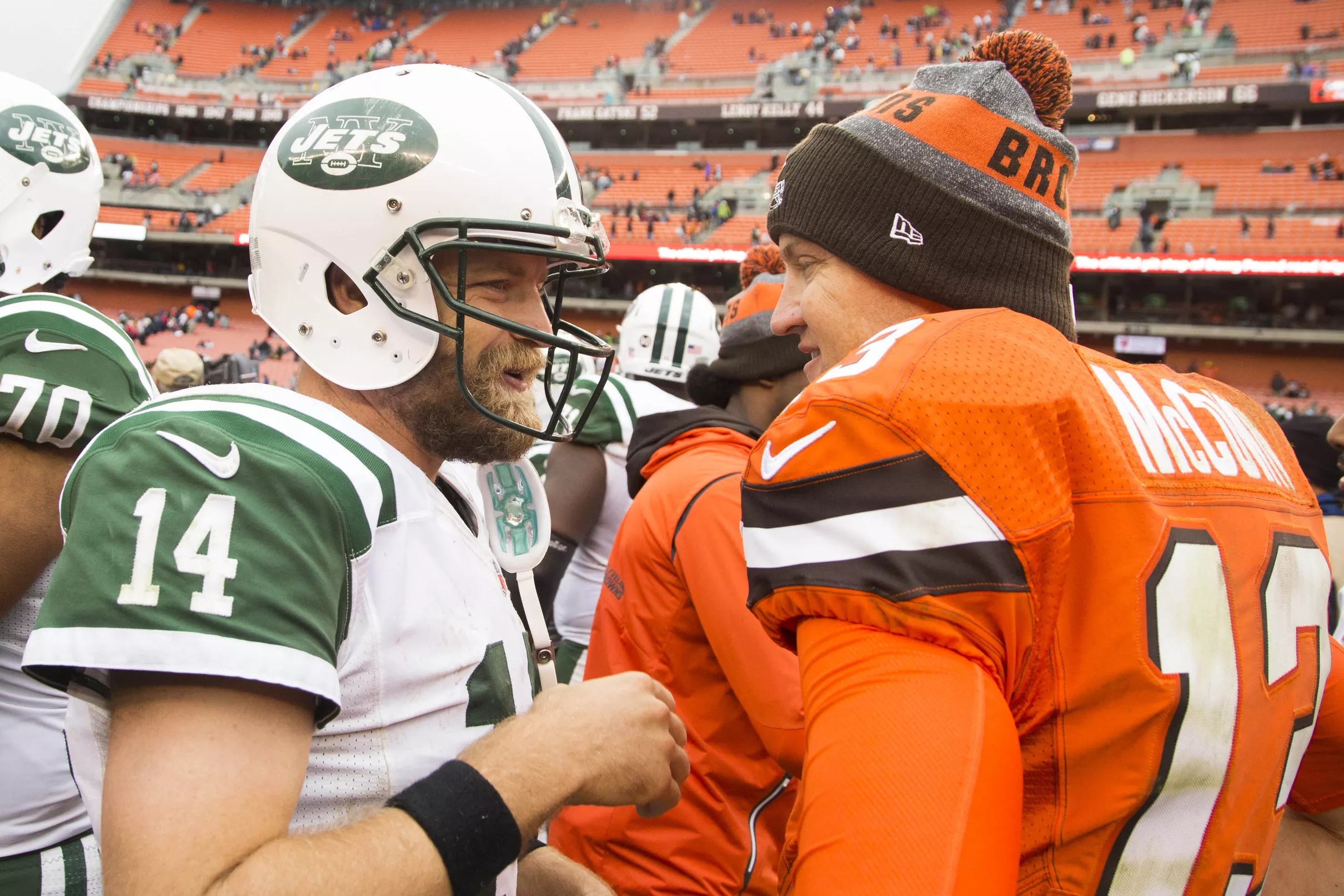 Jets vs. Bucs: Ryan Fitzpatrick and Josh McCown face their former teams