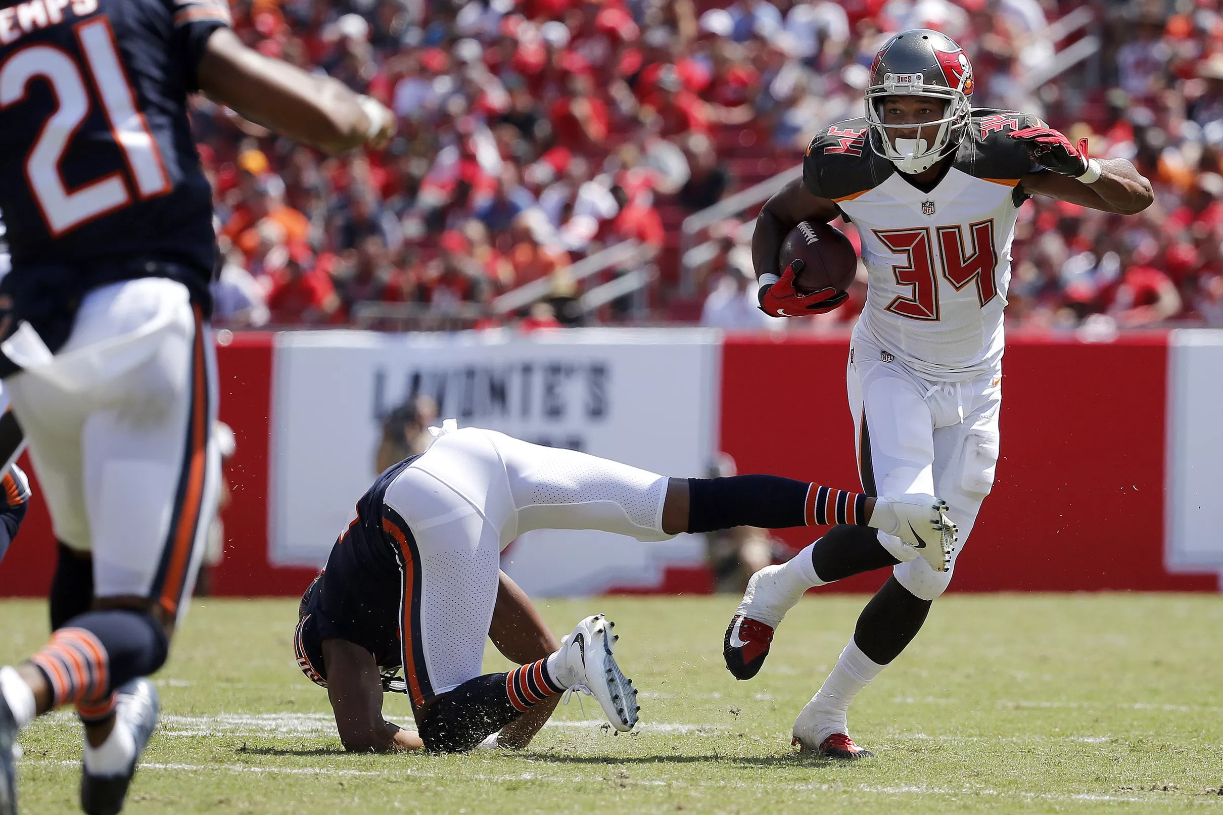 The Bucs’ three running backs have unique roles