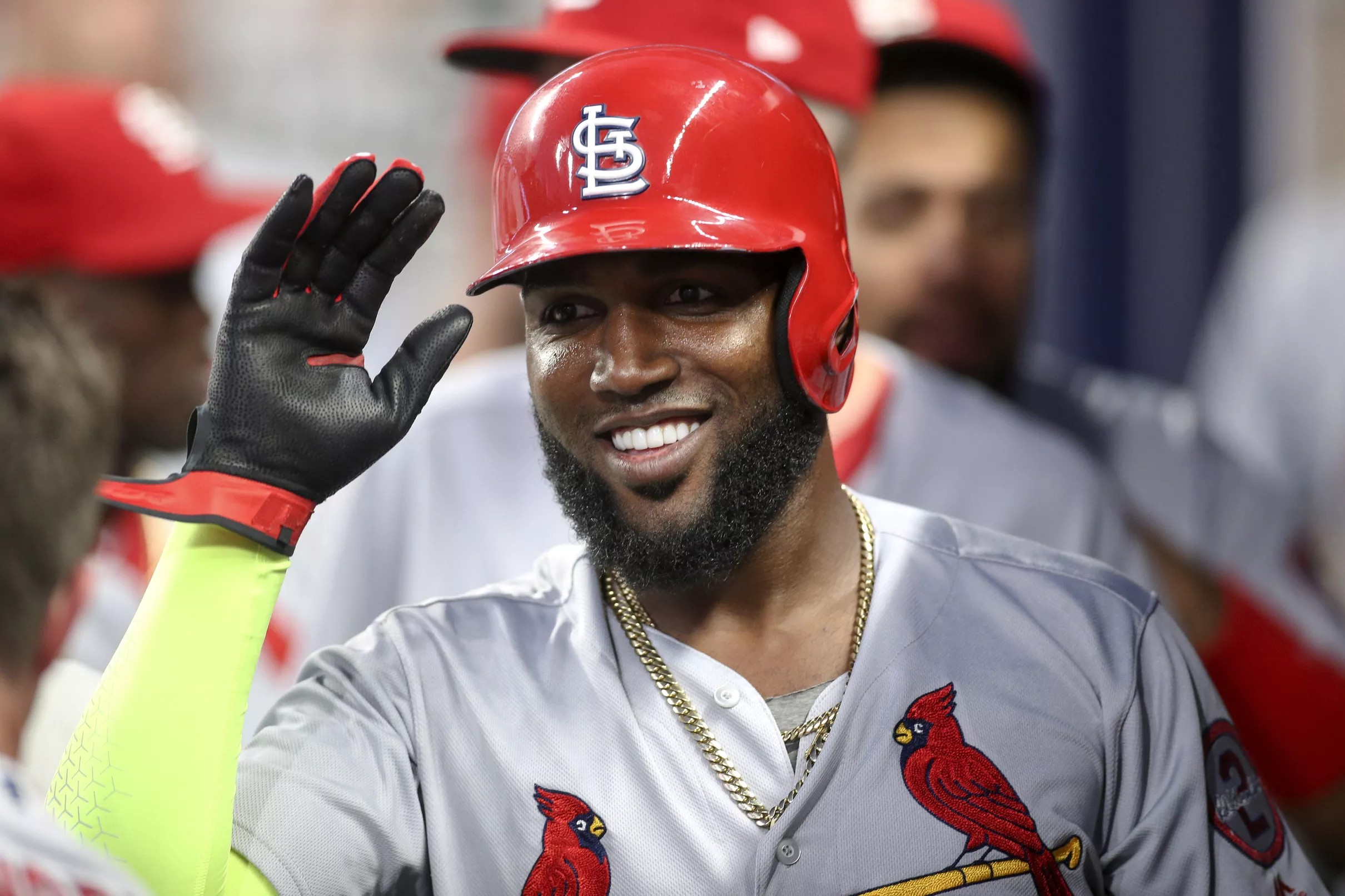 Marcell Ozuna is having a little fun - A Hunt and Peck