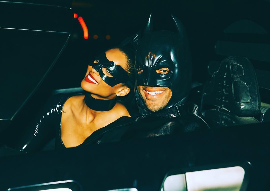 Seattle Seahawks QB Russell Wilson dons dorky Batman getup with Ciara