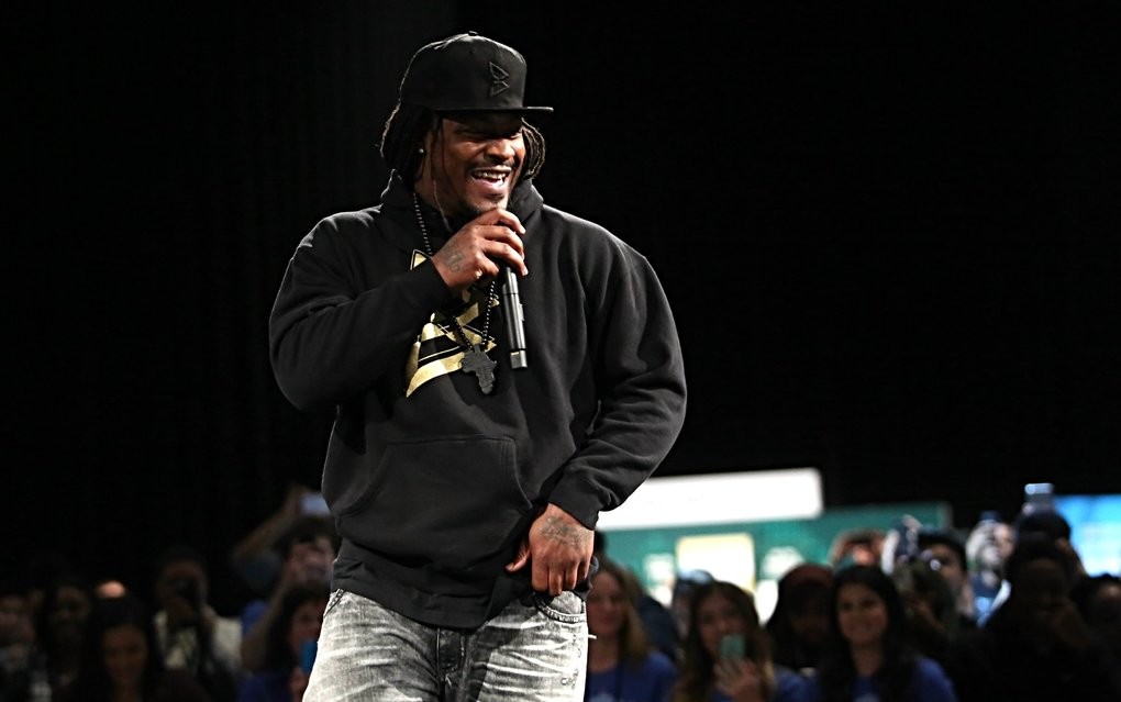 Marshawn Lynch ‘Beast Mode Apparel’ store in Seattle Saturday