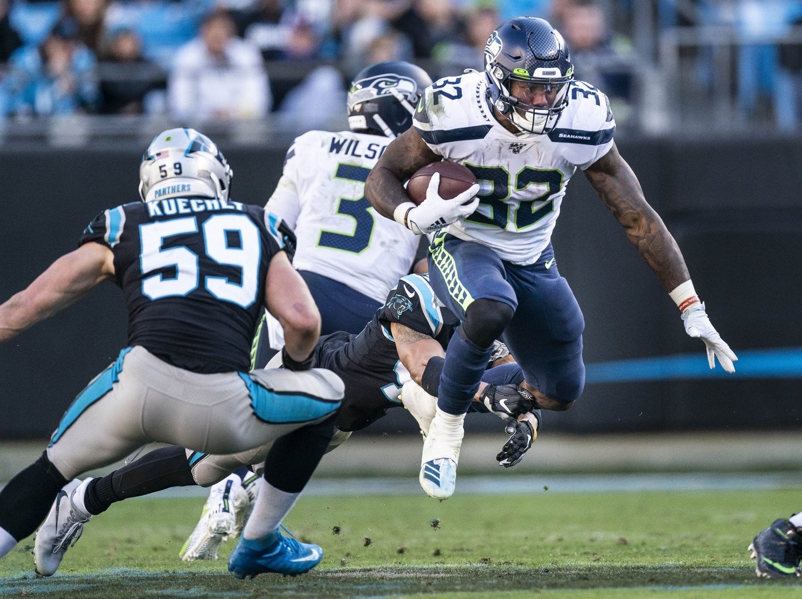 Led by ‘Superman’ Chris Carson and Russell Wilson, Seahawks offense ...