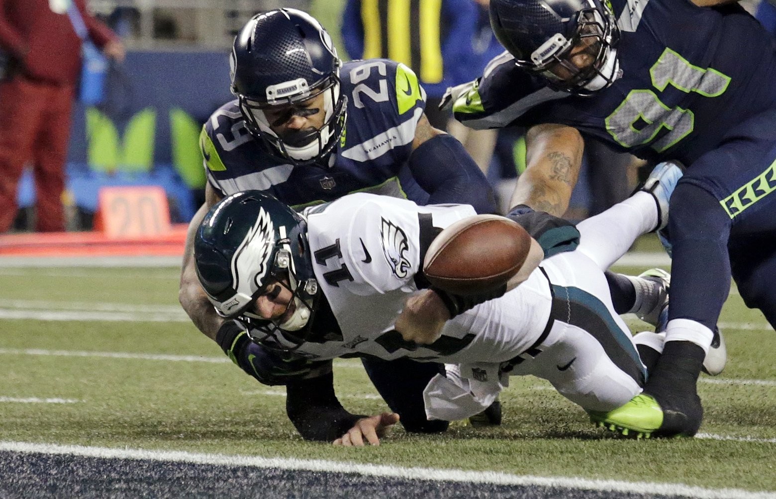 They did it again: Seahawks force critical turnover at the goal line ...