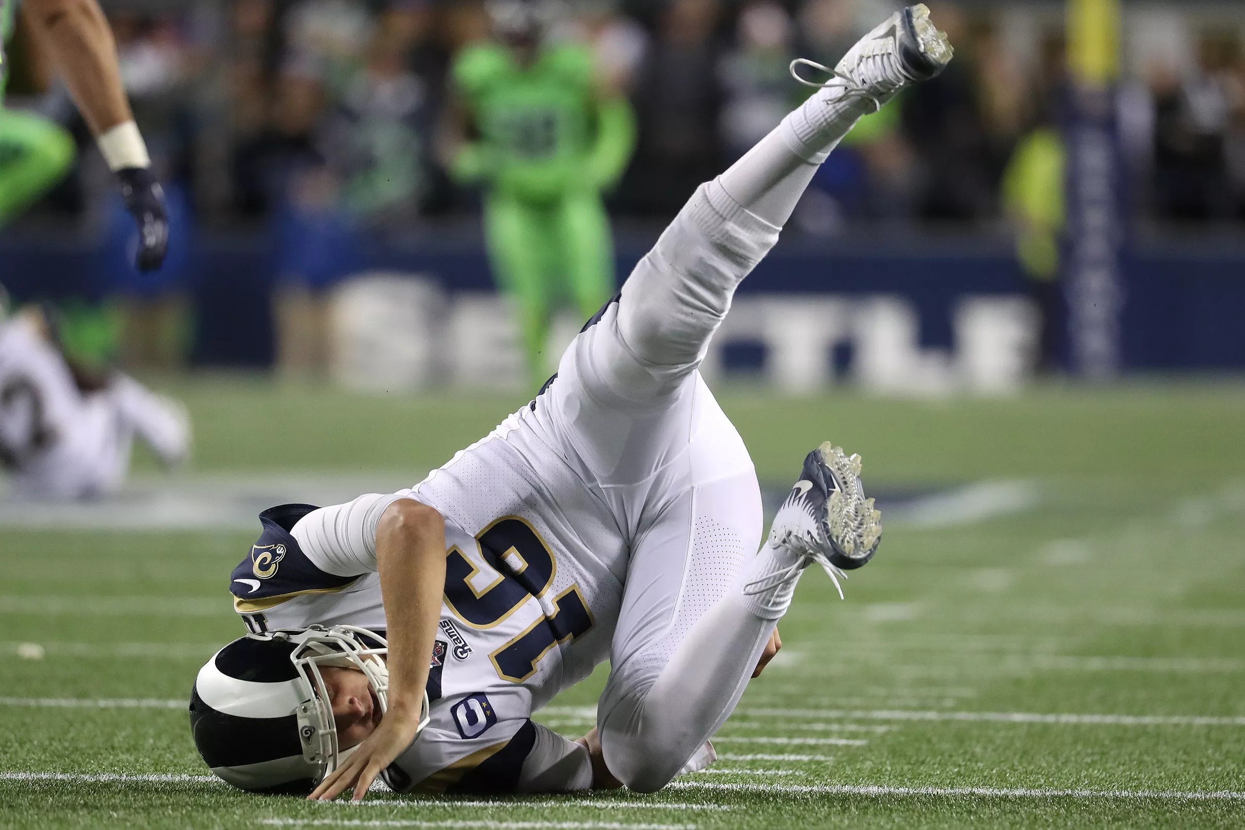Rams offensive woes continue, as Jared Goff struggles against Seahawks ...