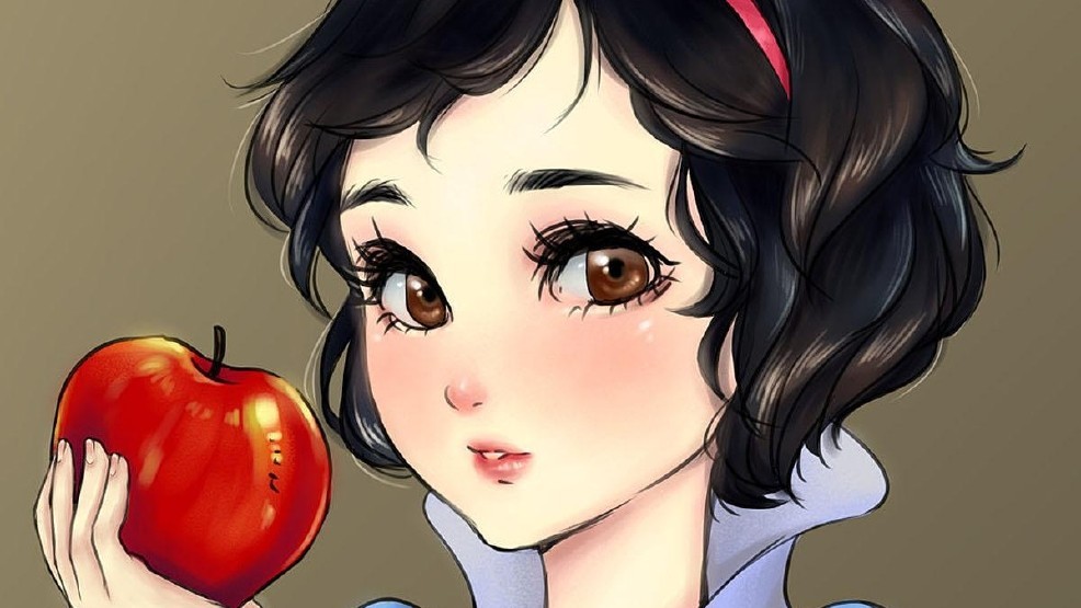 Photos: Artist reimagines Disney princesses as Japanese manga characters