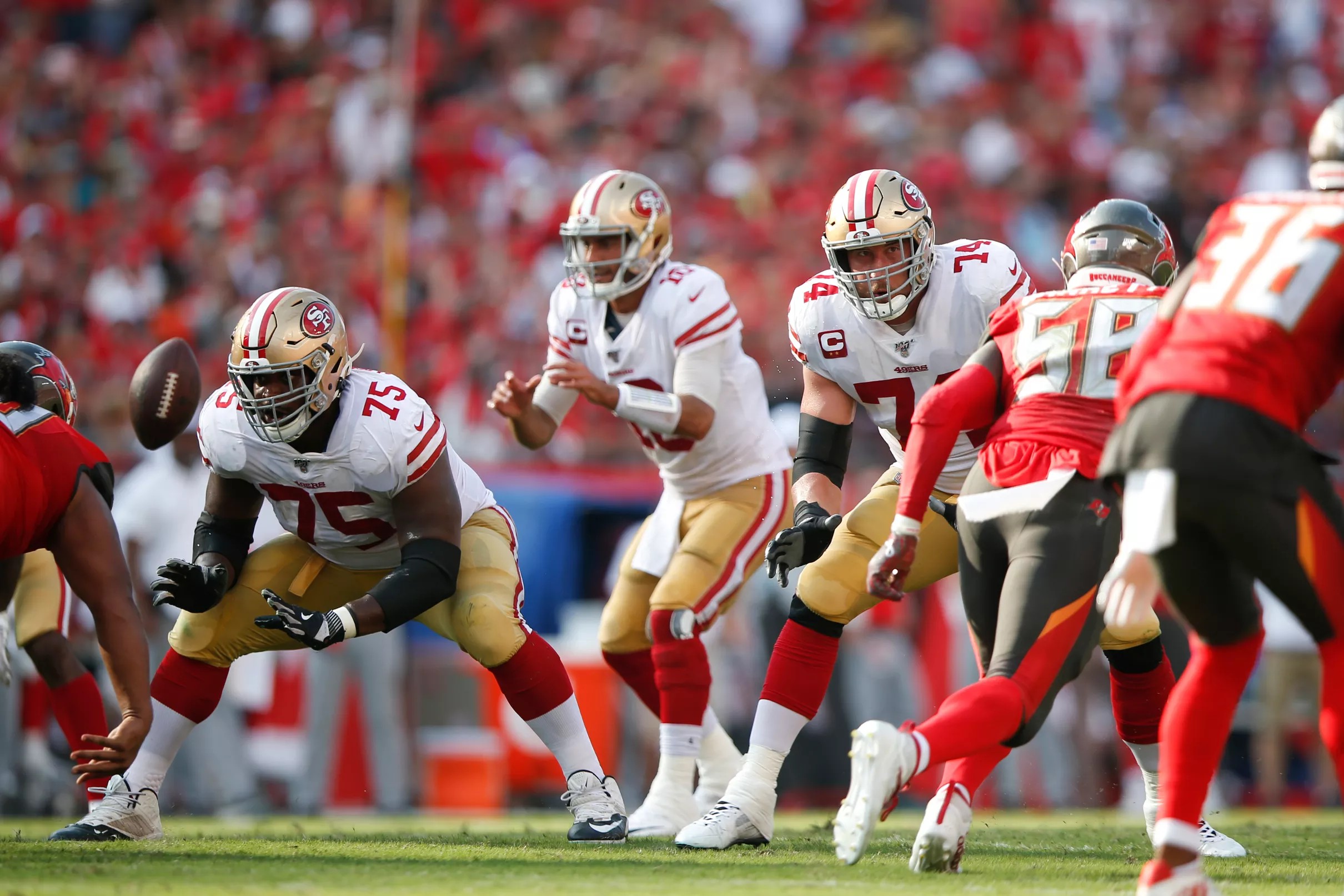 Four options at left tackle for the 49ers while Joe Staley recovers