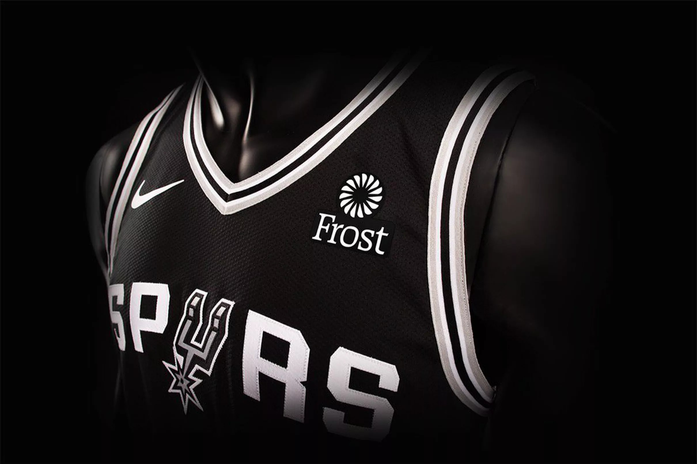 The Spurs have their first jersey sponsor in Frost Bank