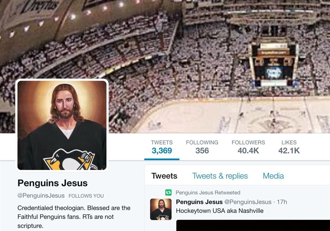 ‘Penguins Jesus’ blesses team’s Stanley Cup Run