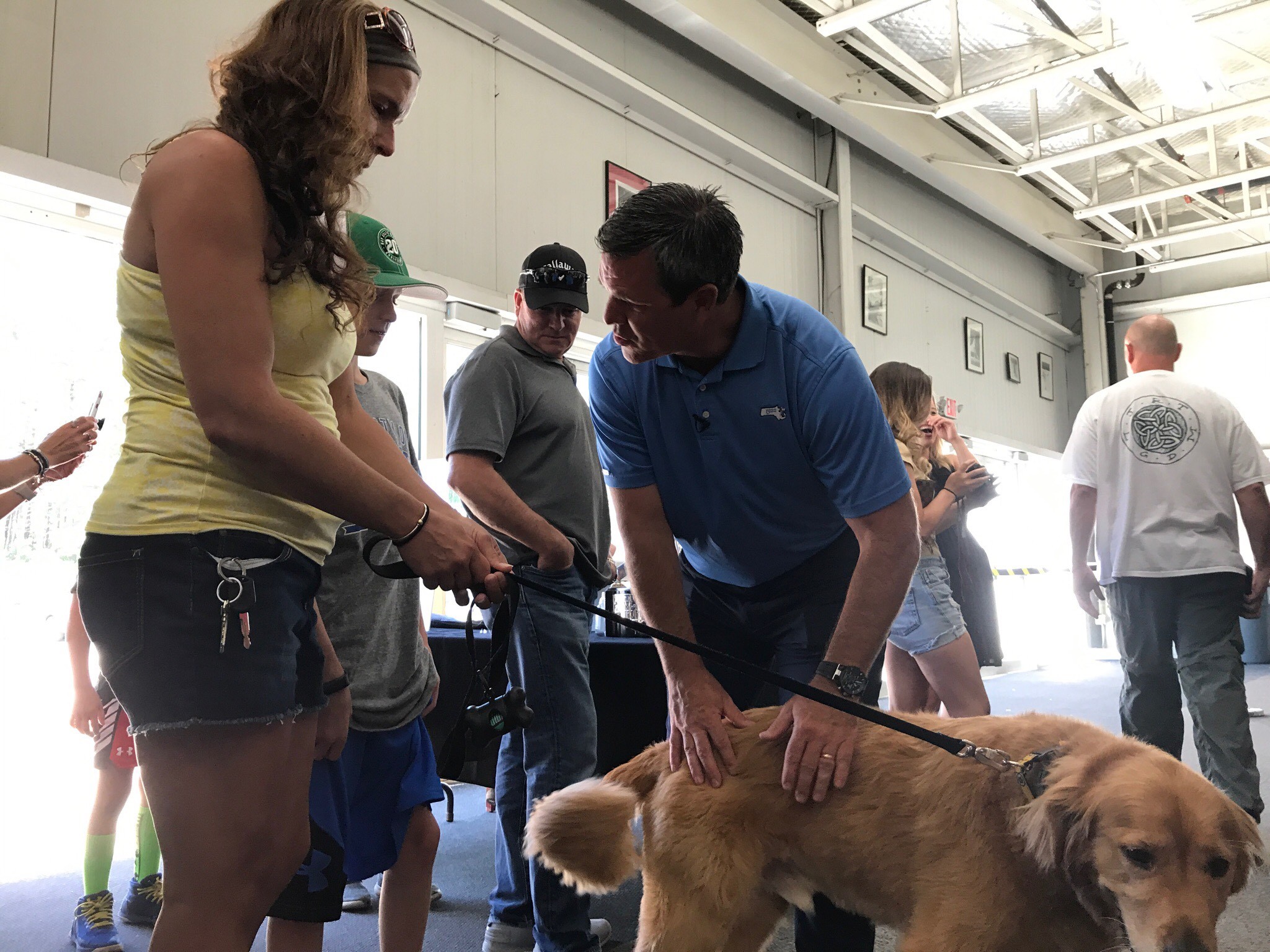 Mike Sullivan shows off the Stanley Cup at his home rink