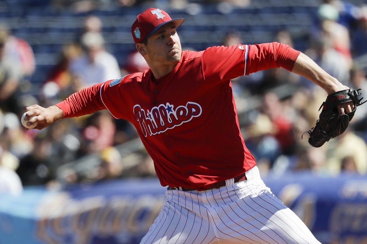 Phillies pitcher Jerad Eickhoff out six to eight weeks