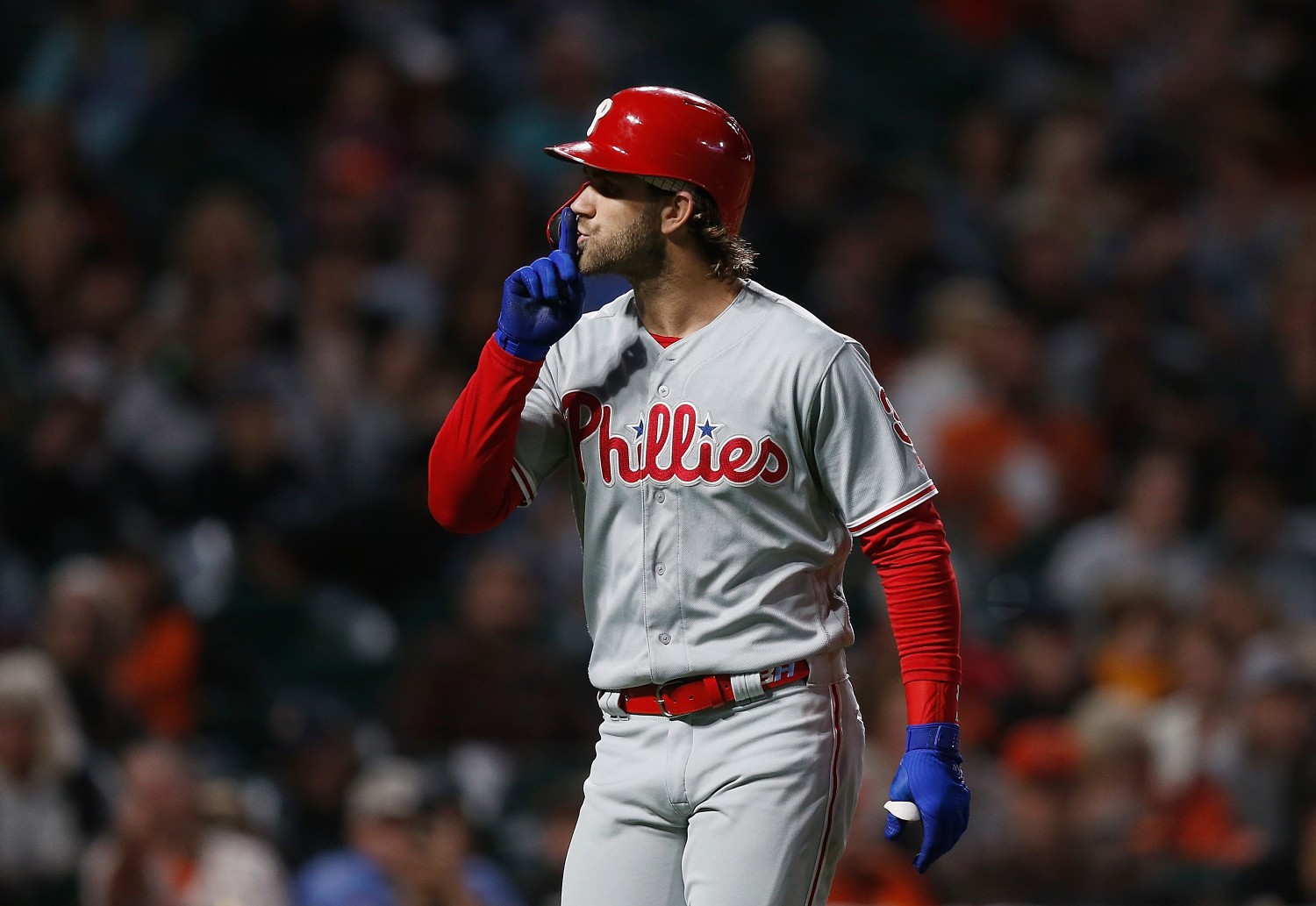 WATCH: Bryce Harper Points Out Heckling Fan As He Crushes Home Run