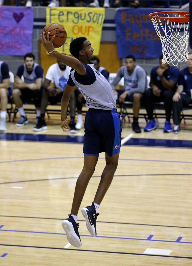 Terrance Ferguson provides highlights with star-stacked team in Thunder ...