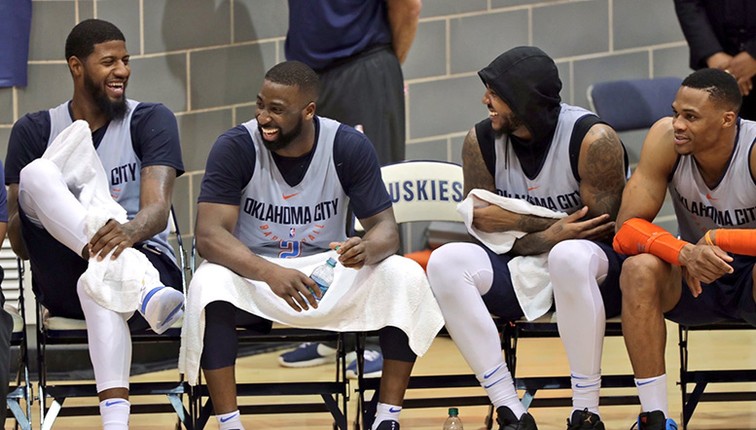 A Westbrook Celebration and the First Glimpse at the 2017-18 Thunder