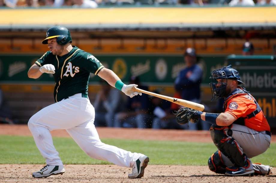 It’s double-time for A’s Josh Phegley after simplifying stroke