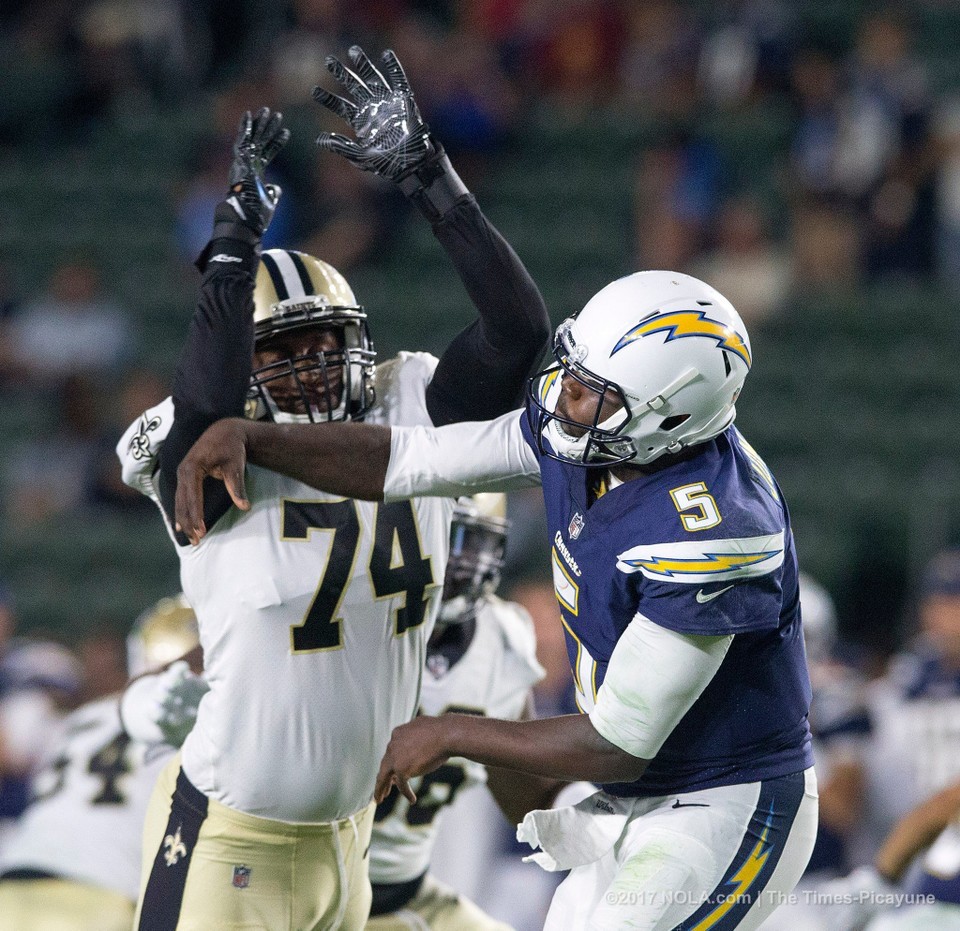 Saints defensive end Alex Jenkins showing growth, enjoying week in homeland